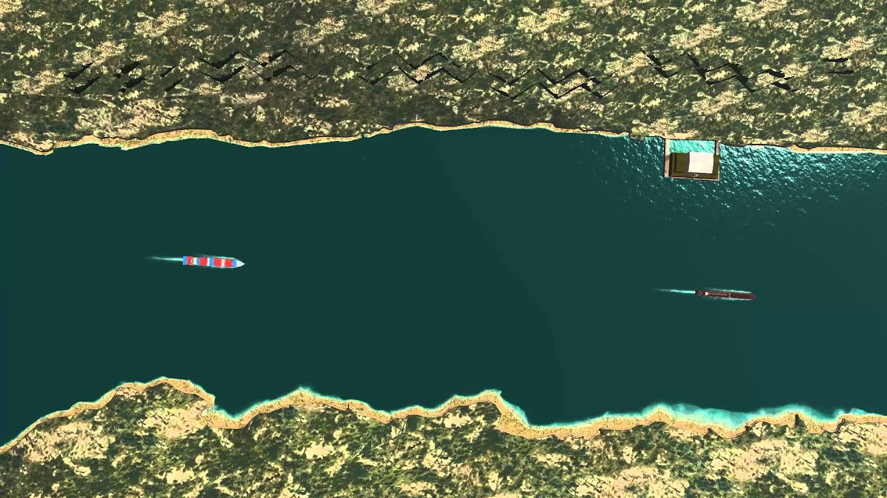 COLREGs - Rule 9 - Scenario: Overtaking on starboard side - no action ...