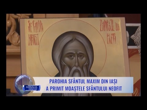 Parohia Sfântul Maxim din Iași a primit moaștele Sfântului Neofit