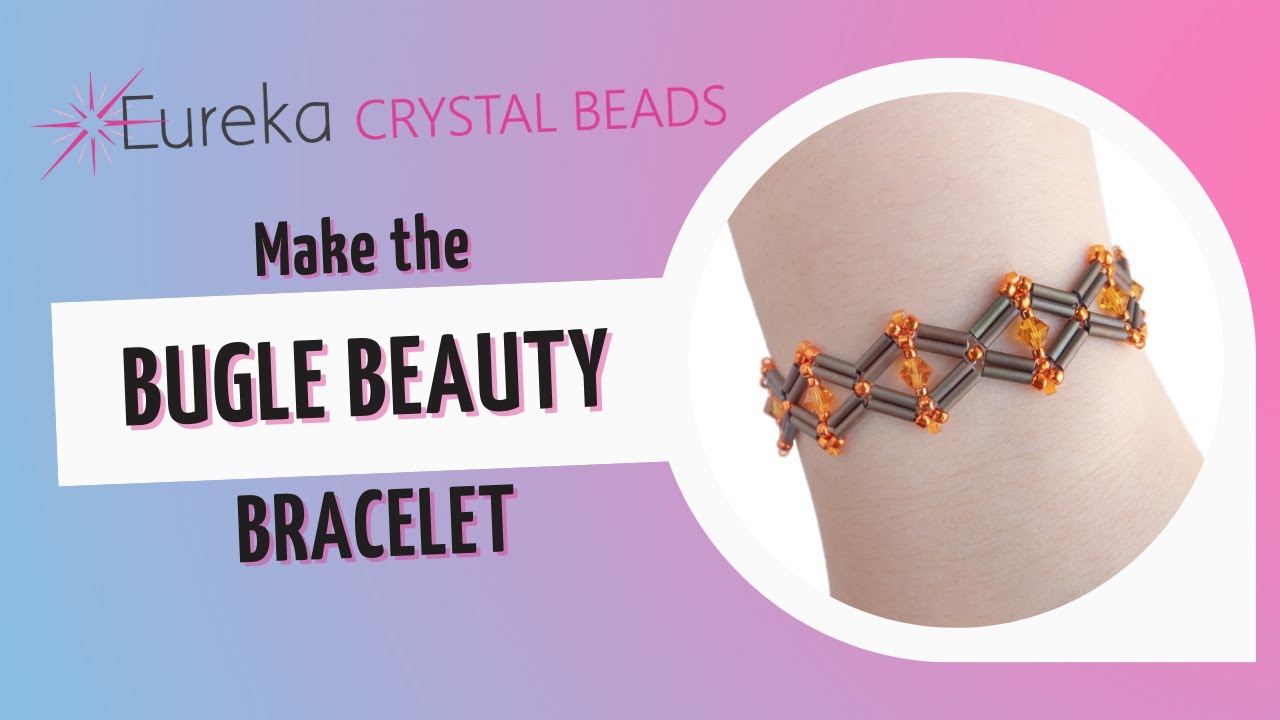 How to Bead Weave with 6mm Bugles and Bicones 💎 Beginner-Friendly DIY Tutorial Bugle Beauty ...