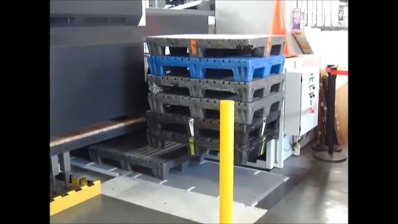 Automatic Pallet Dispenser. Sheetfed press. - YouTube