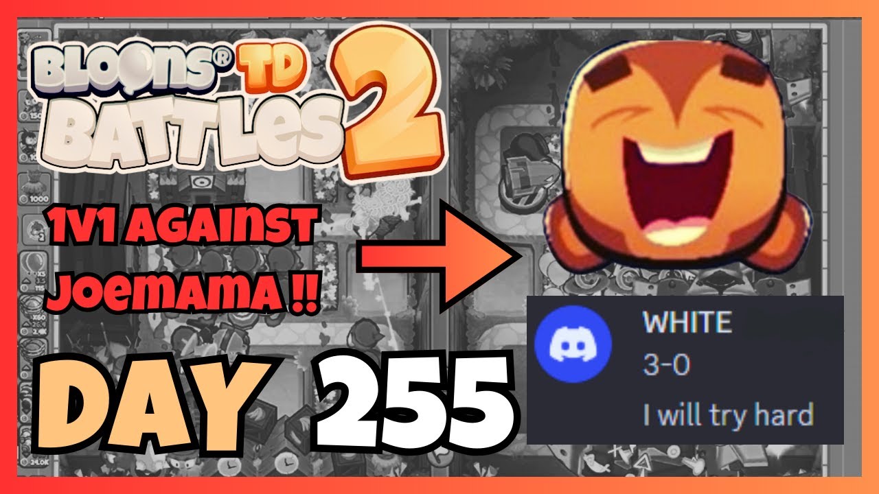 Joemama 1v1 - Bloons TD Battles 2 - [Day 255] - YouTube