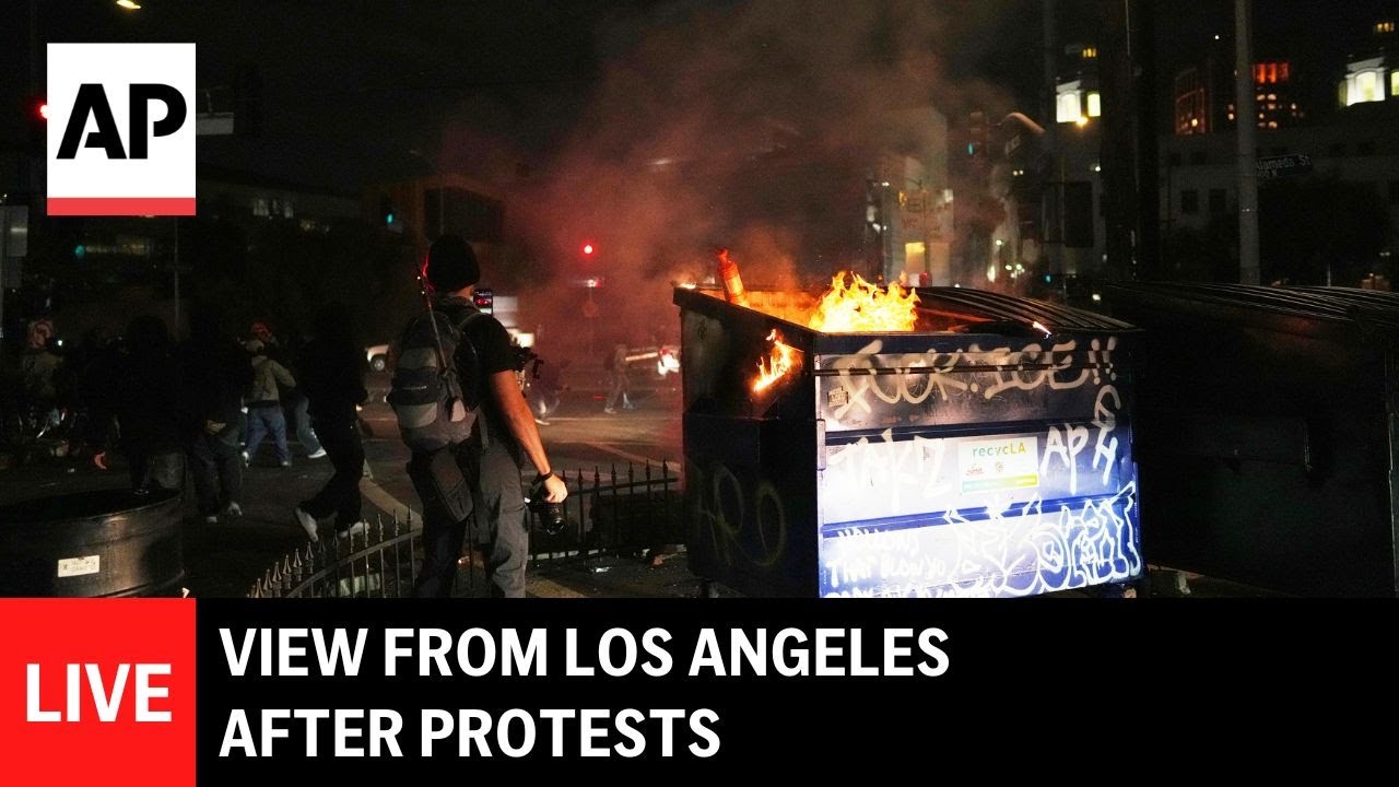 LIVE: Aerial view of Los Angeles after protests over National Guard ...