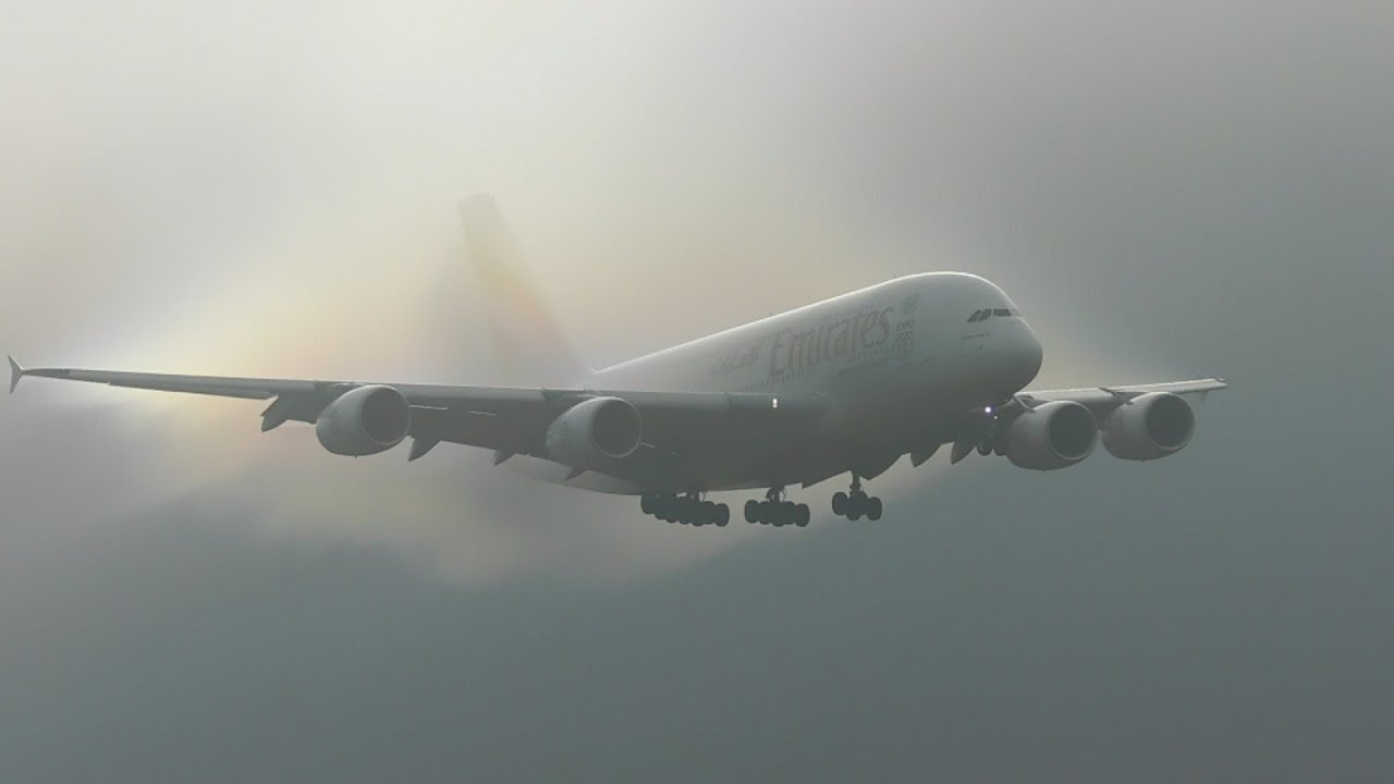 *UNBELIEVABLE A380 RAINBOW APPROACH!* - YouTube