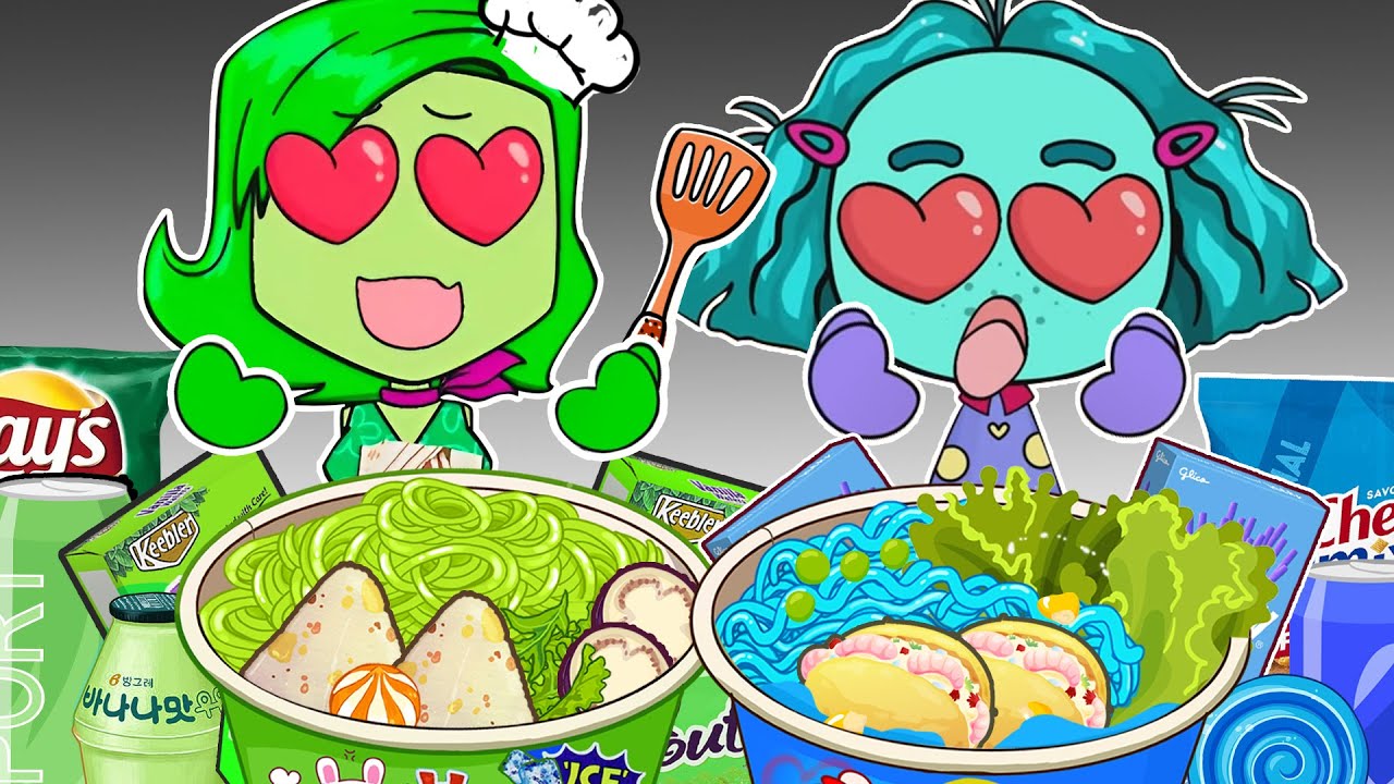 Inside Out 2- Disgust vs Envy Convenience Store ICE CREAM BLUE PORORO ...
