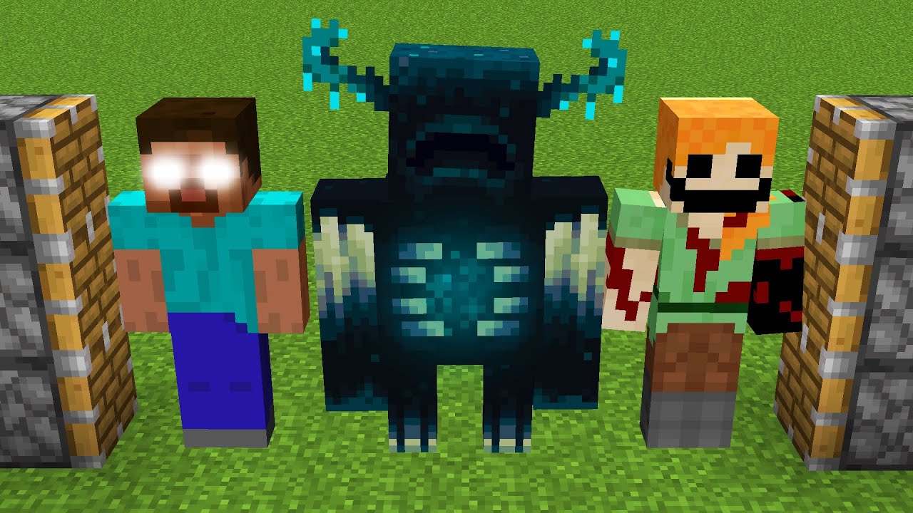 herobrine + warden + distorted alex = ? - YouTube