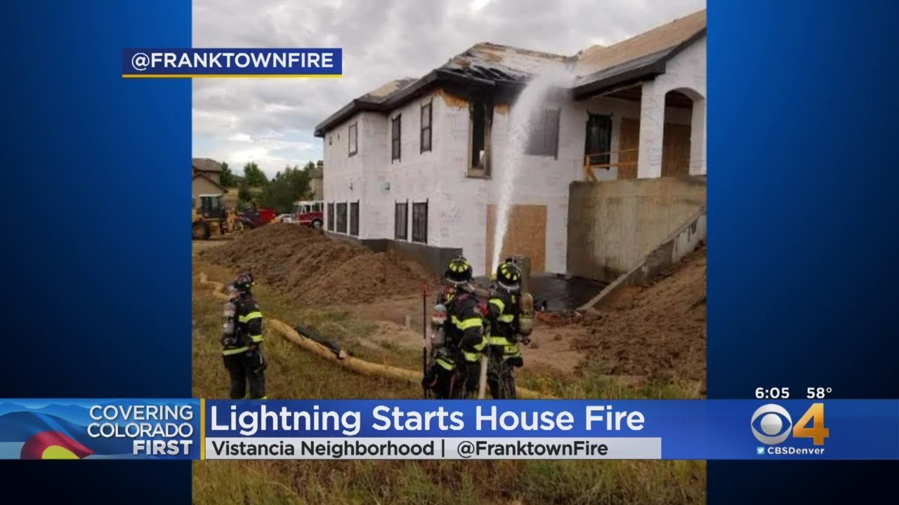 Lightning Starts House Fire In Franktown - YouTube