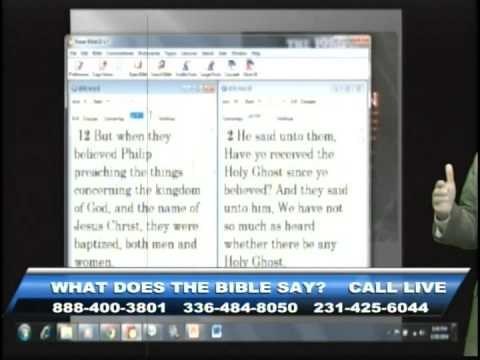 Johnny Robertson takes call from YouTube on Holy Spirit Baptism - YouTube