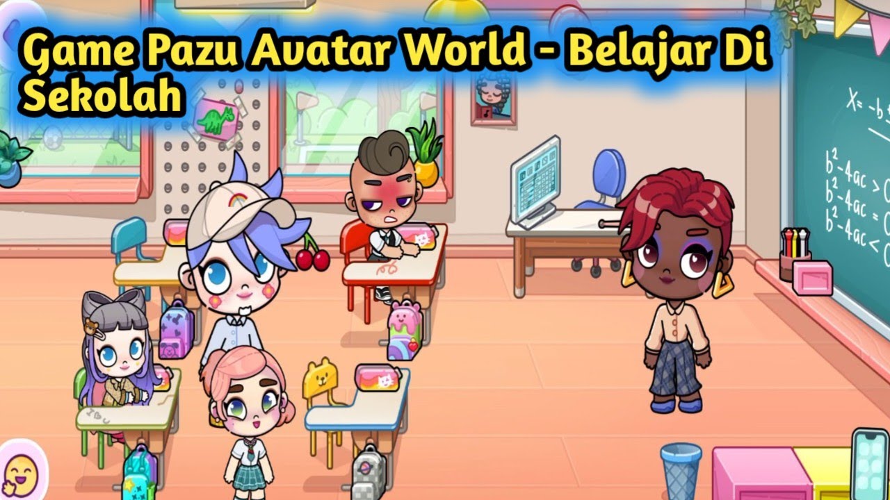game pazu avatar world - belajar di sekolah - YouTube