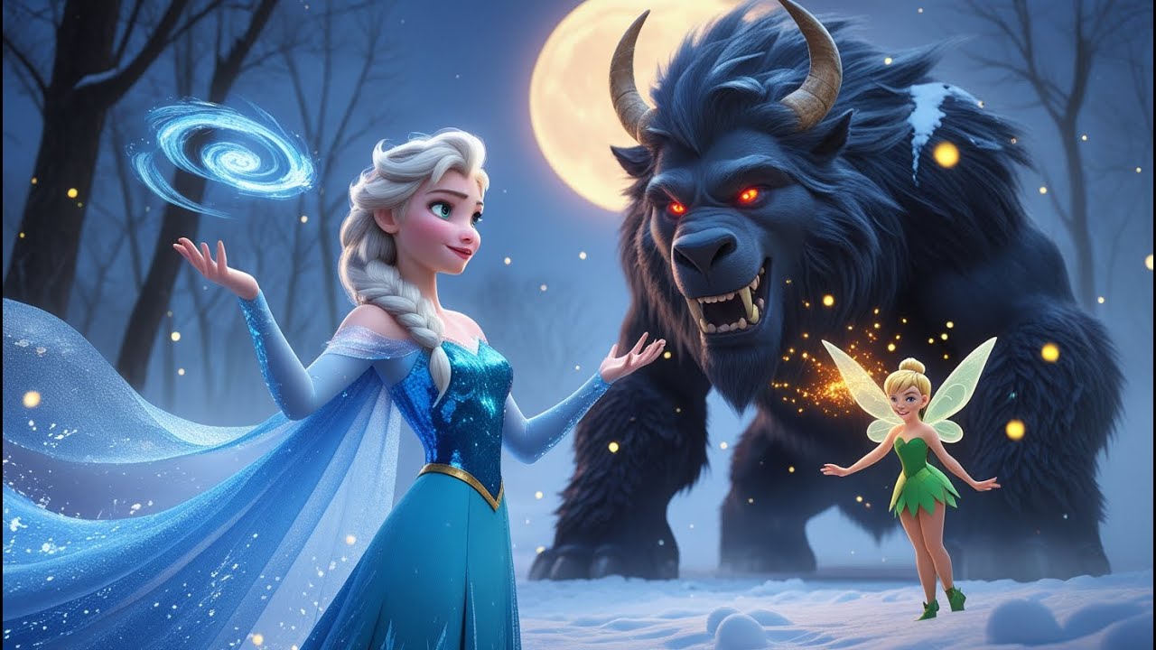 Elsa & Tinker Bell vs The Giant Beast! 🧚‍♀️ ️ Epic Frozen & Pixie Hollow Story - YouTube