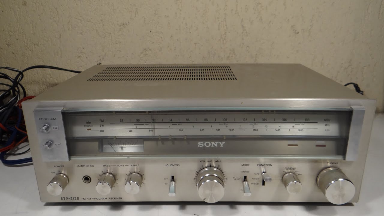 AMPLIFICADOR INTEGRADO RECEIVER SONY STR-212S JAPAN 1978 RESTAURACION ...