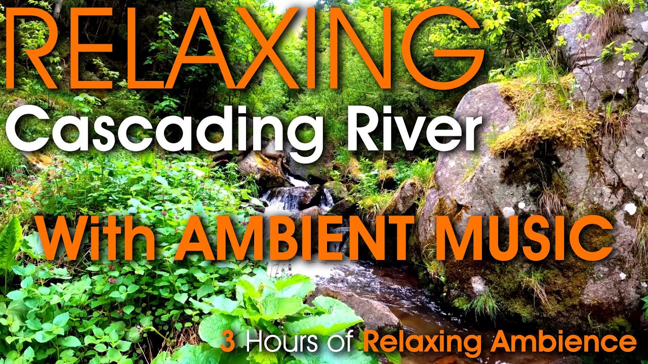3 Hour Relaxing View of a Cascading Tropical River with Soothing Sounds ...