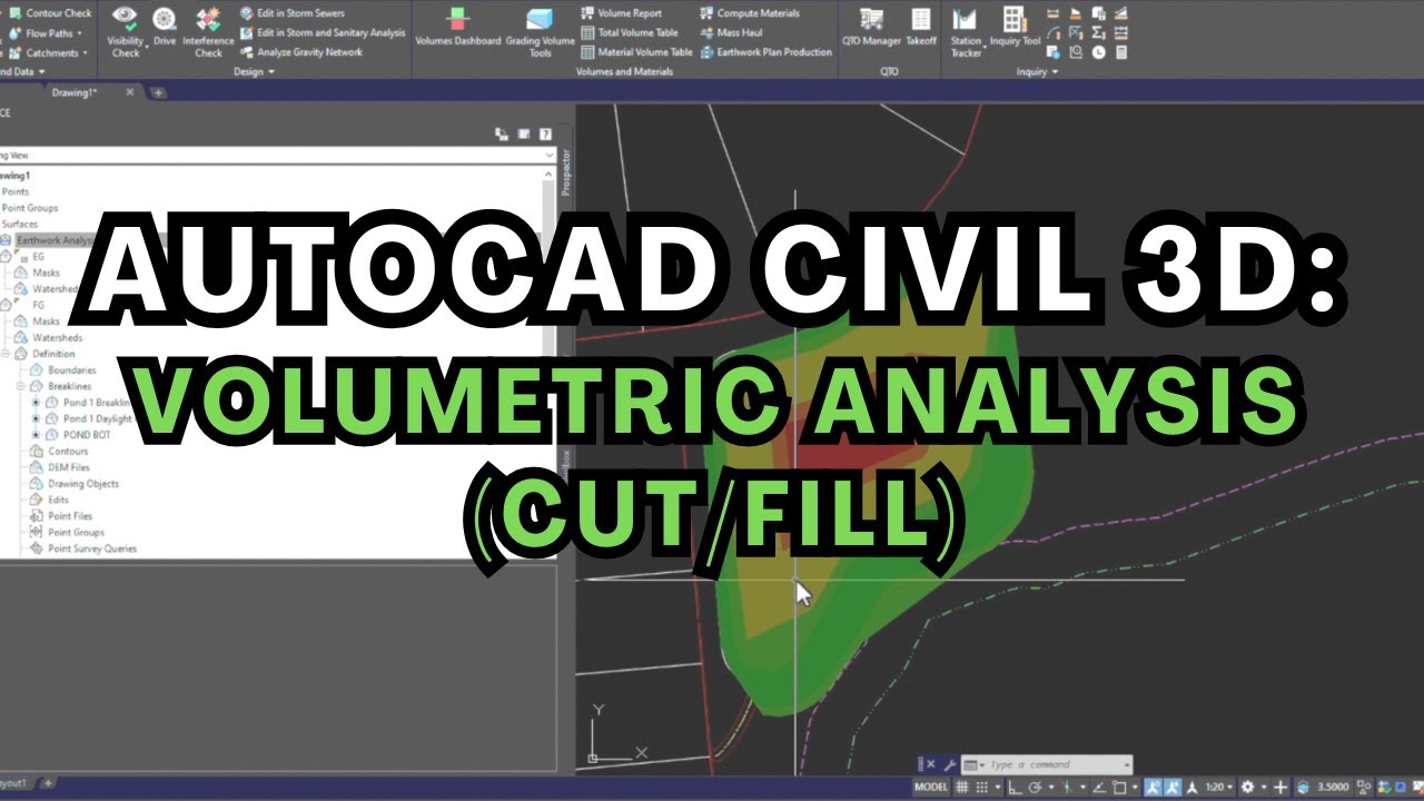 Cut and Fill Analysis (SIMPLE) - YouTube