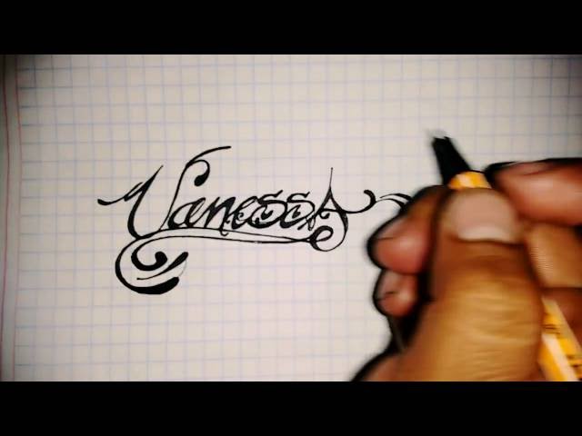 Nombre Vanessa En Lettering