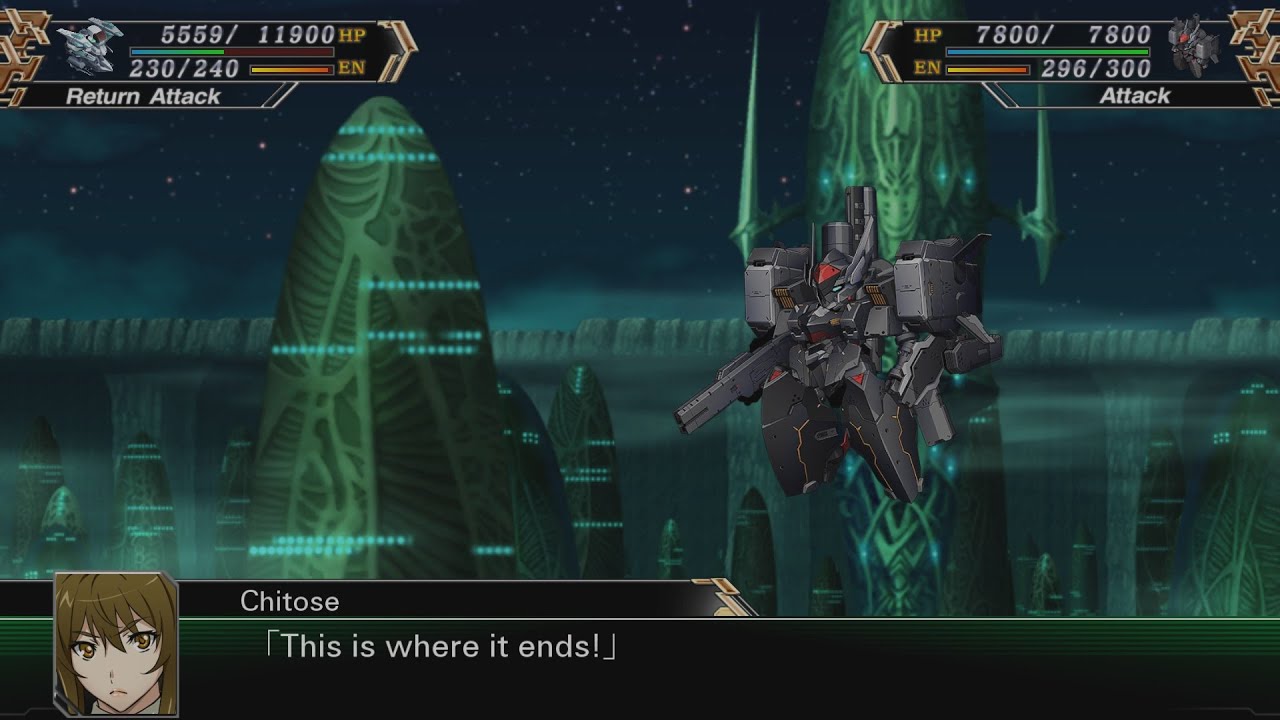 Super Robot Wars V - VangRay II(Chitose) Attacks - YouTube