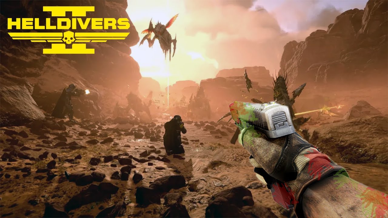 Helldivers 2 in first person (Bug) - YouTube