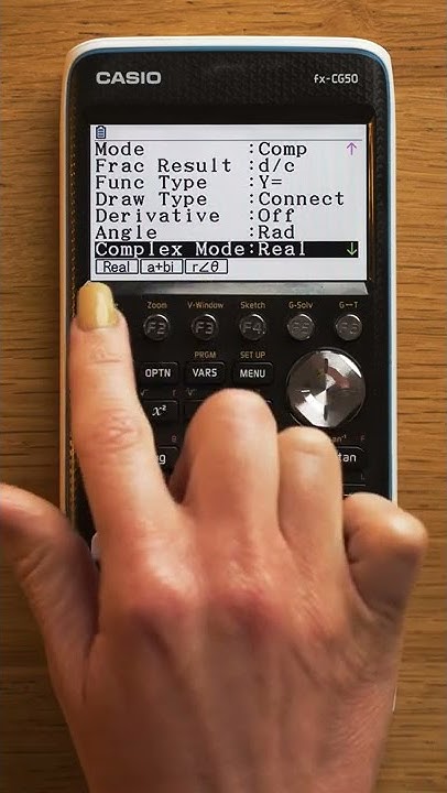 [Casio fx-CG50 tutorials] Complex Number Settings #shorts - YouTube