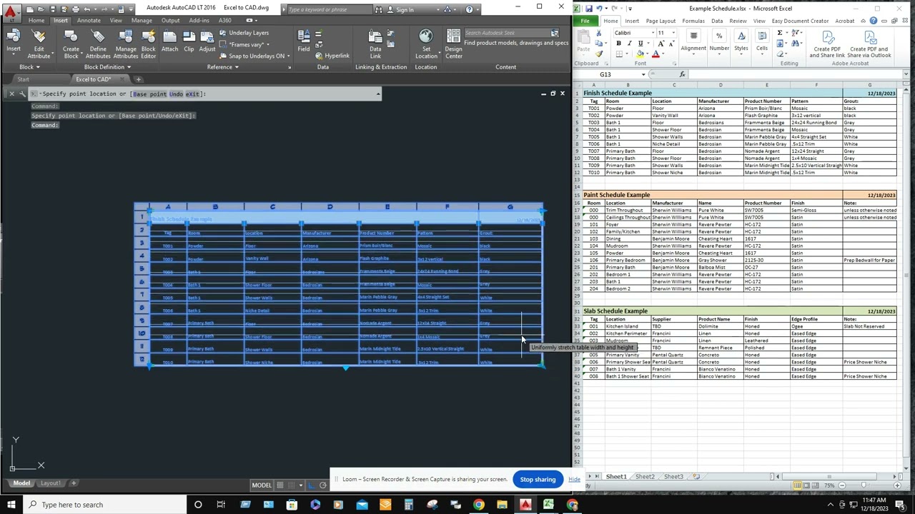 How To Add An Excel Table Into Your AutoCAD Drawings YouTube How To Add An Excel Table Into Your AutoCAD Drawings YouTube