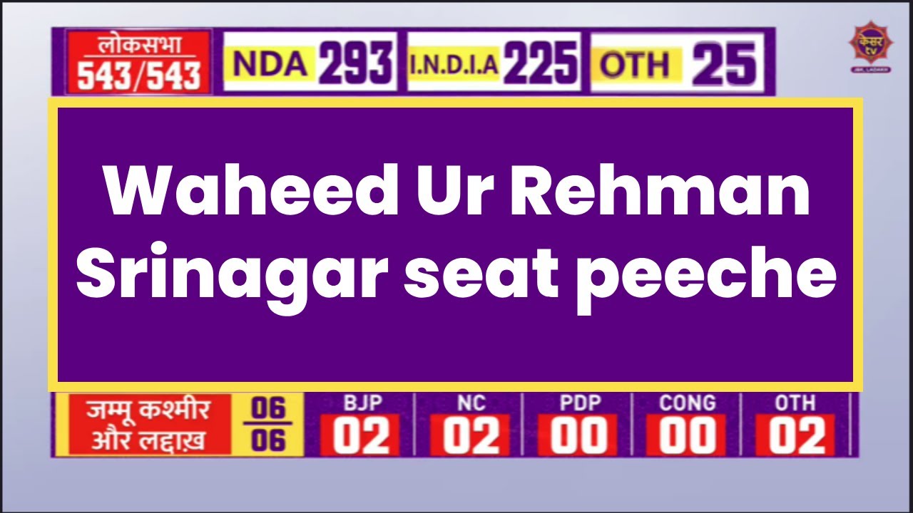 Lok Sabha Election Result 2024 LIVE | Srinagar seat se kaun aage ...