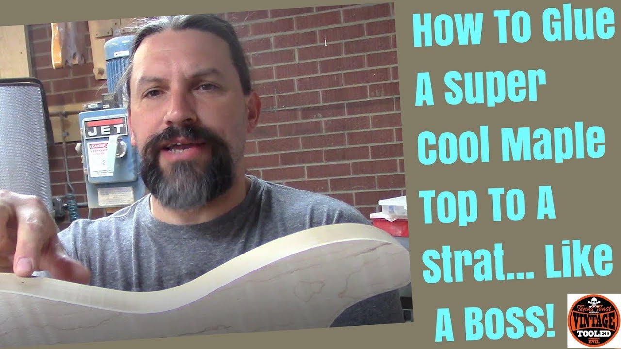 How To Glue A Super Cool Maple Top To A Strat... Like A Boss! - YouTube