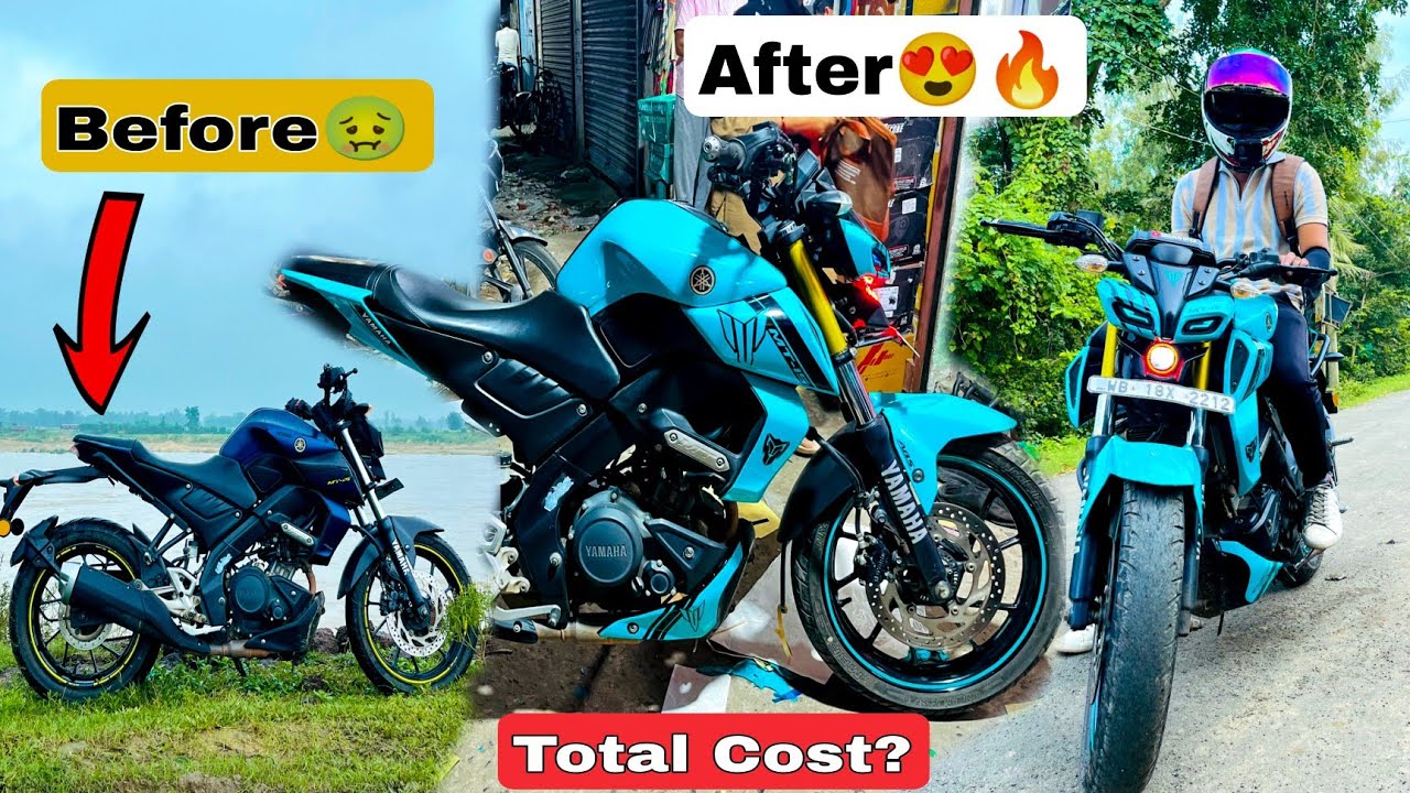 Yamaha MT15 Crazy Modification full body Wrap 😍🔥 || Eye Modification😈 ...