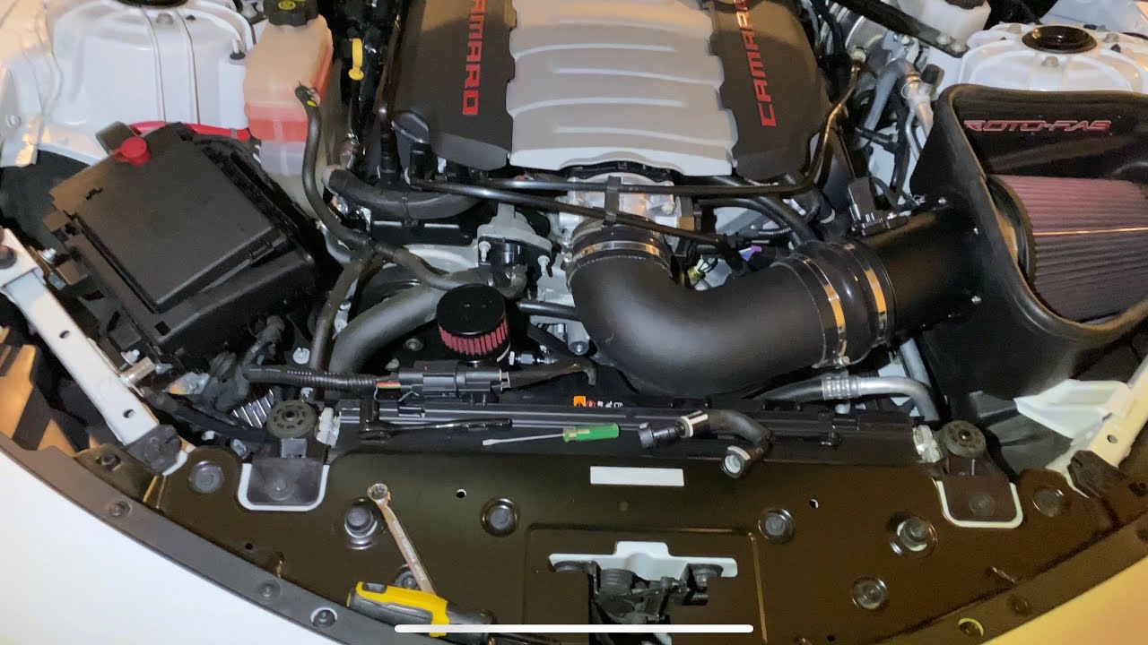 Installing a mighty mouse oil catch can on my 6th Gen 2021 Camaro SS ...