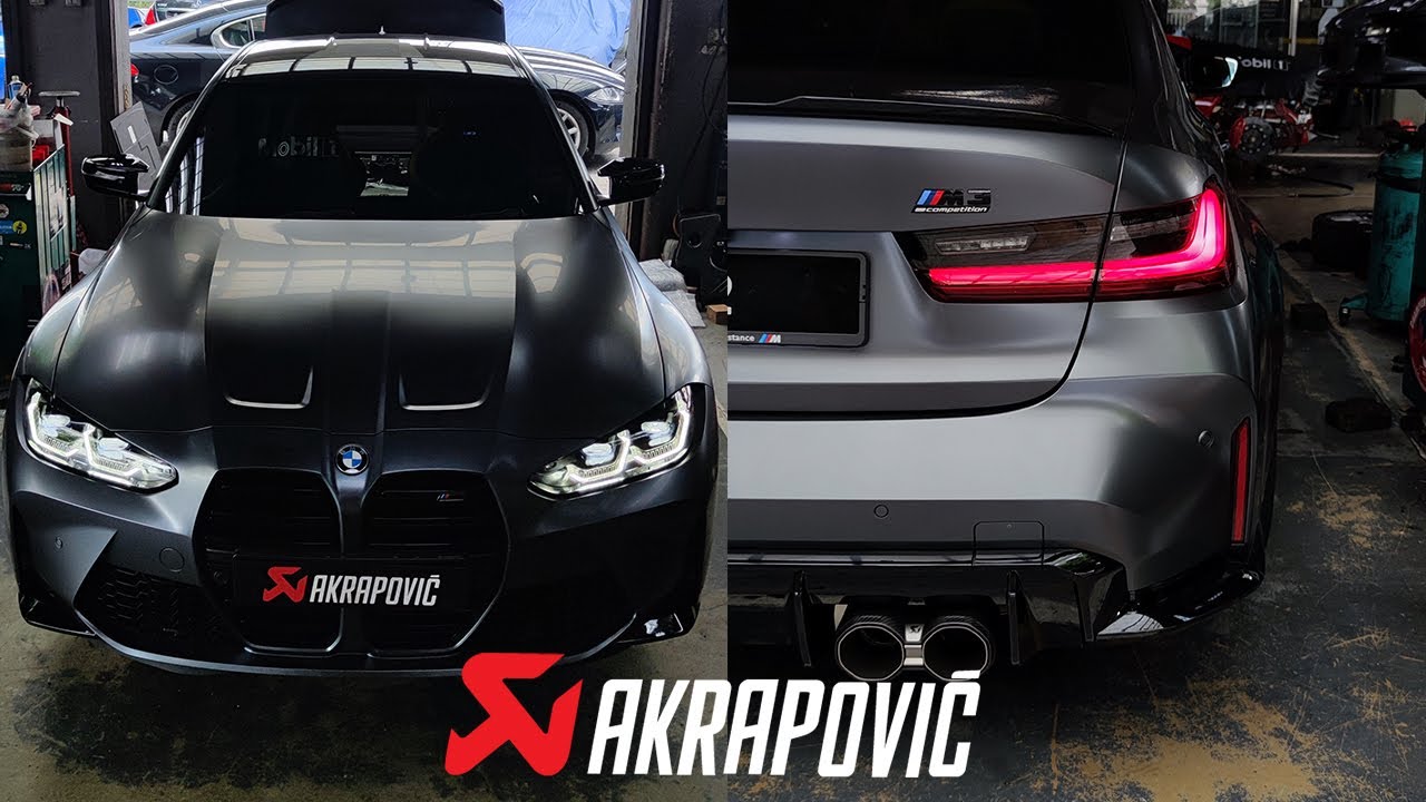 2021 BMW G80 M3 COMPETITION AKRAPOVIC EXHAUST | S58 POWERED WILD SEDAN ...