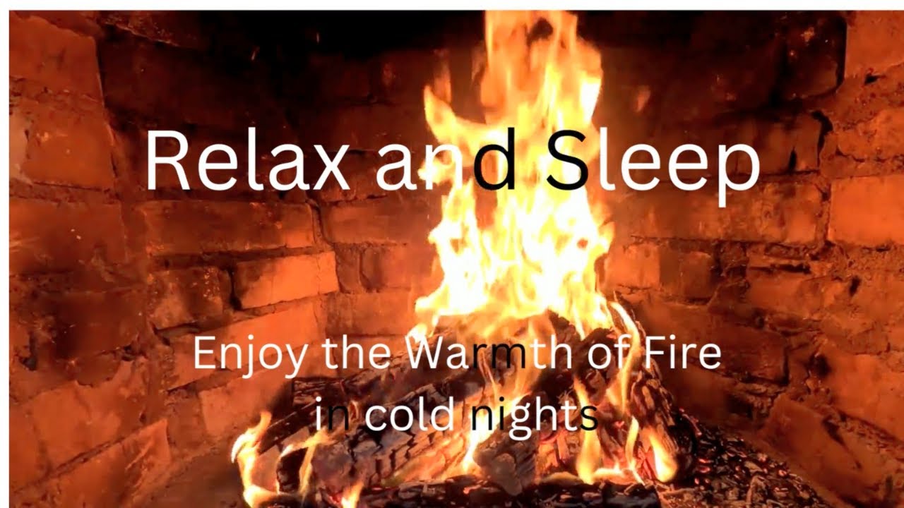 Fireplace. For a good sleep, fast falling asleep, a pleasant pastime ...