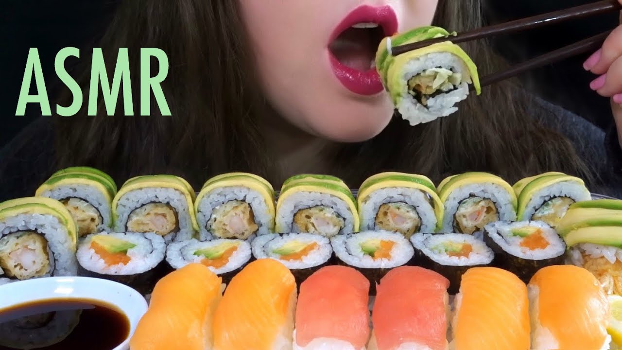 ASMR Sushi Platter - EXTREMELY Satisfying & Relaxing Eating Sounds ...