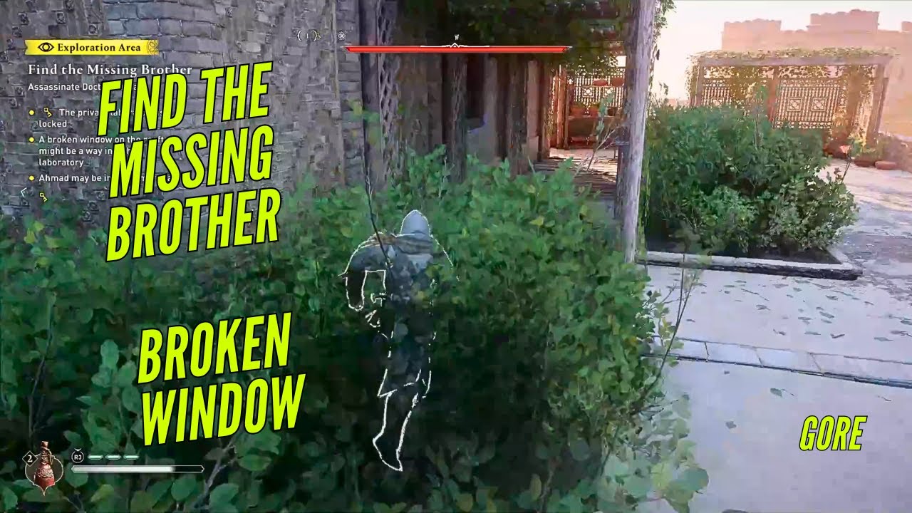 Find the Missing Brother Broken Window | AC Mirage - YouTube