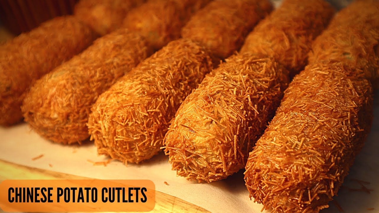 Simple And Easy Chinese Potato Cutlets l Potato Chicken Cutlets Recipe ...