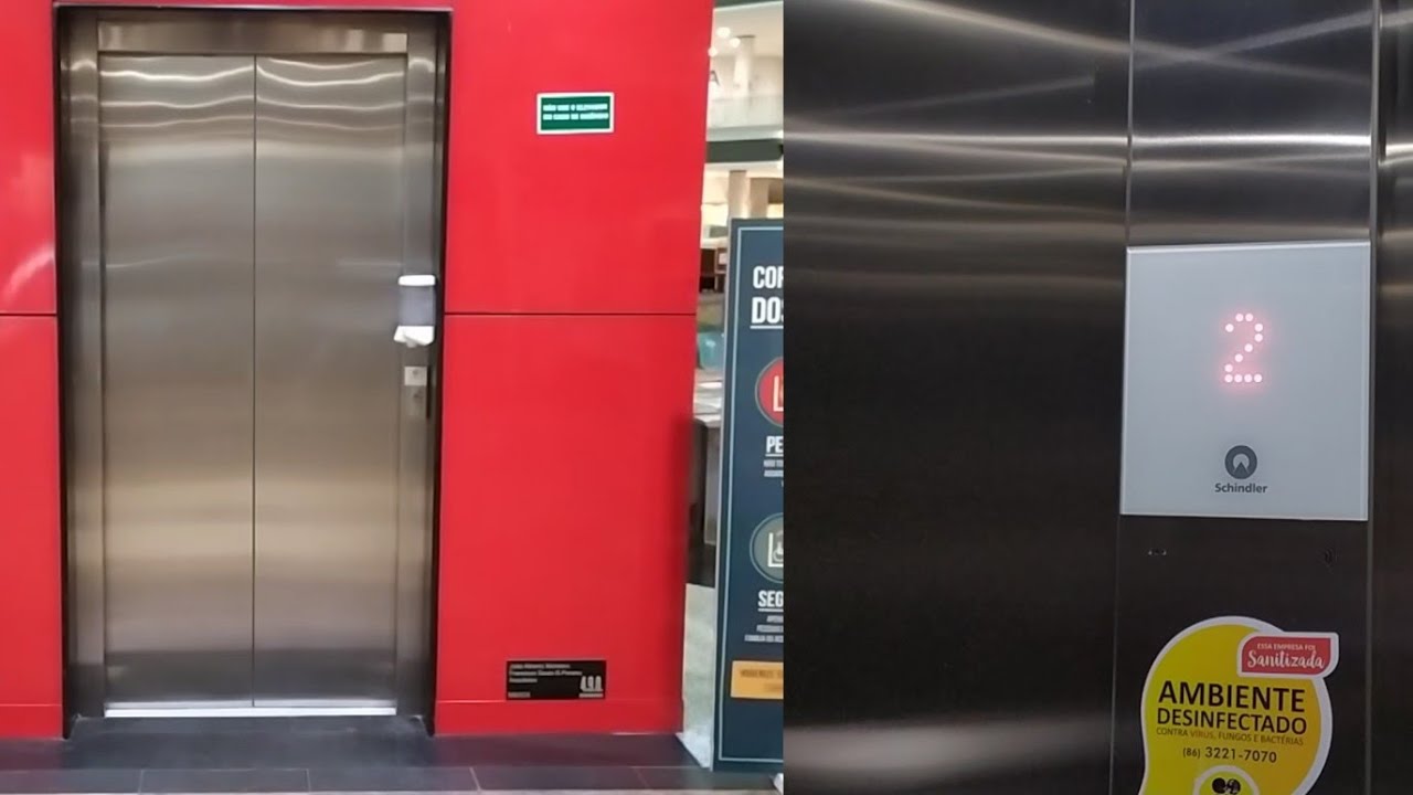 Schindler 3300 Fi GS Cênico, um TK Screwdrive aposentado e Escadas 9300 ...