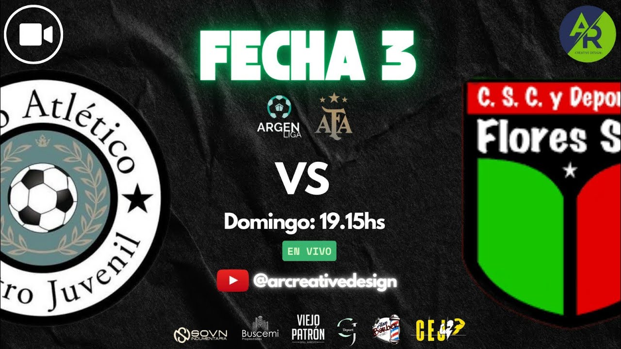 Argenliga Fecha 3 Centro Juvenil vs Flores Sur - YouTube
