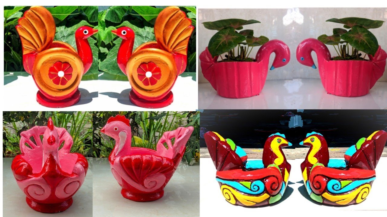 the 4 most beautiful cement beautiful flower pot - you'll want to make ...