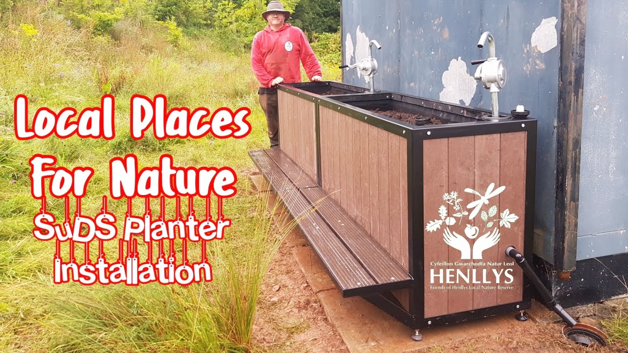 SuDS Planters planning & installation - YouTube