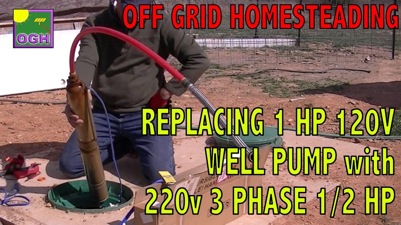 OGH - Off Grid Homesteading: Replacing Submersible Well Pump - YouTube