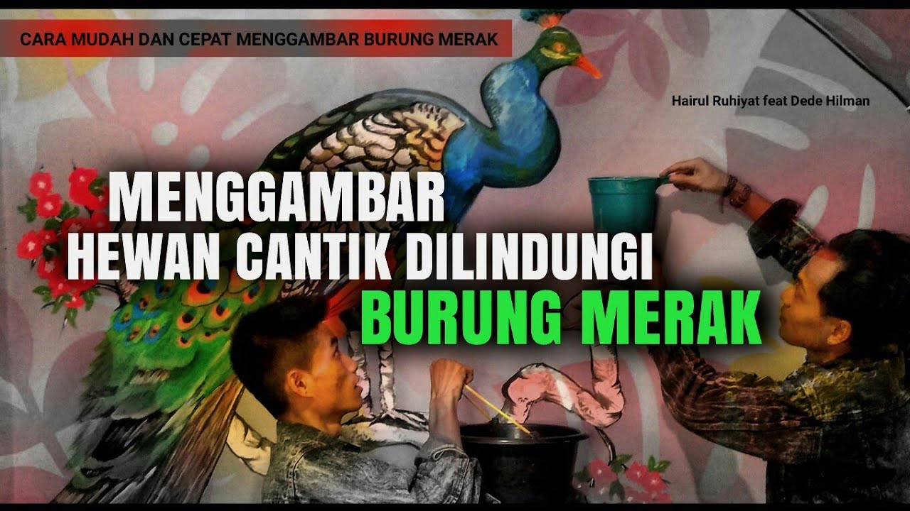MERAK TERINDAH DI DUNIA | GAMBAR MERAK MURAL 3D | MUSIC NO COPYRIGHT ...