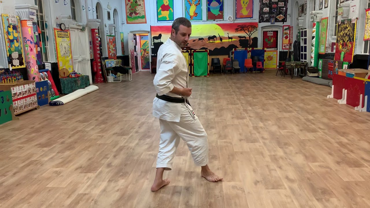 Gojuryu Kata Saifa #8-Pivot, twist hand past your hip-Kenshukai Karate ...