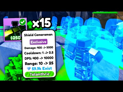 SHIELD CAMERAMAN ONLY CHALLENGE!! (Toilet Tower Defense) - YouTube