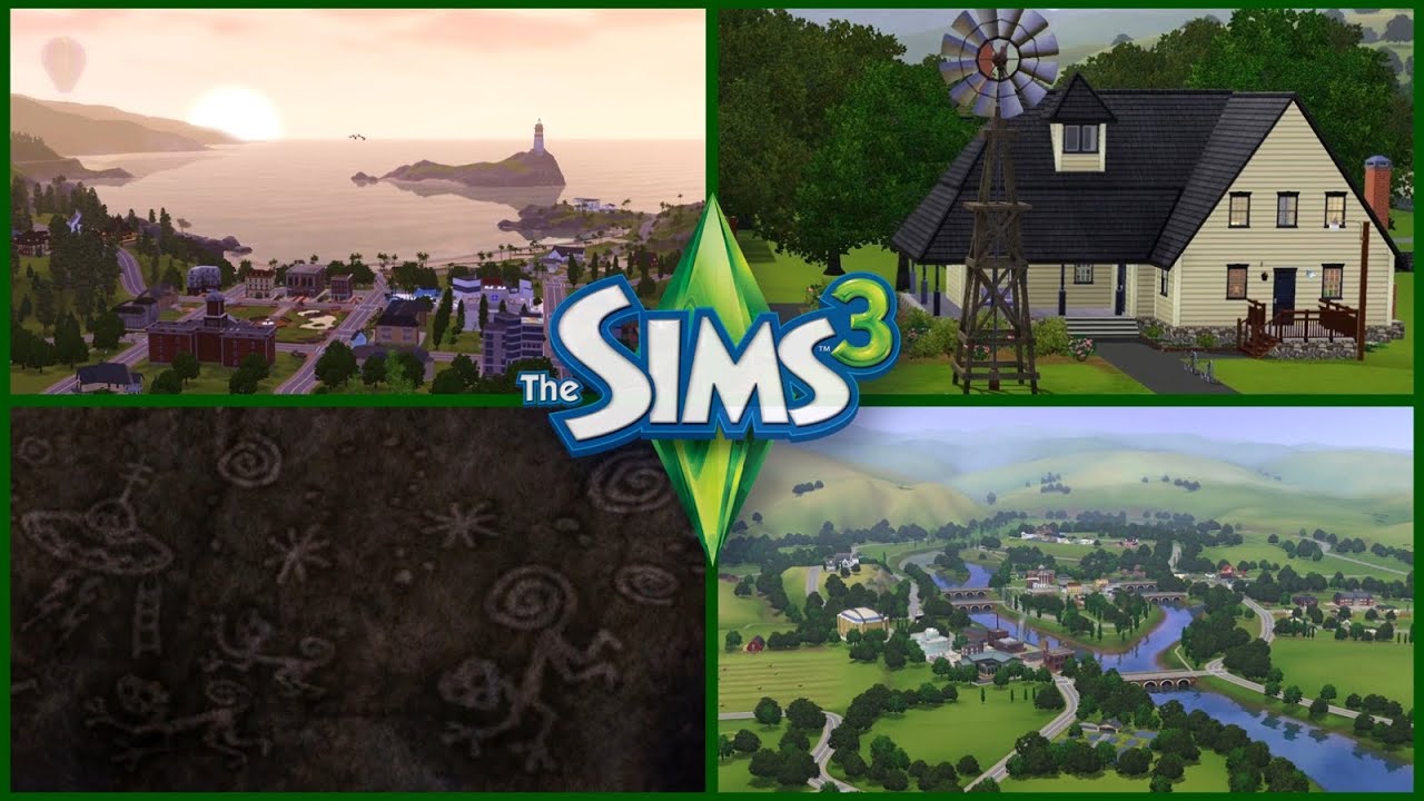 Sunset Valley, Adventureland, Riverview | Światy The Sims 3 - YouTube