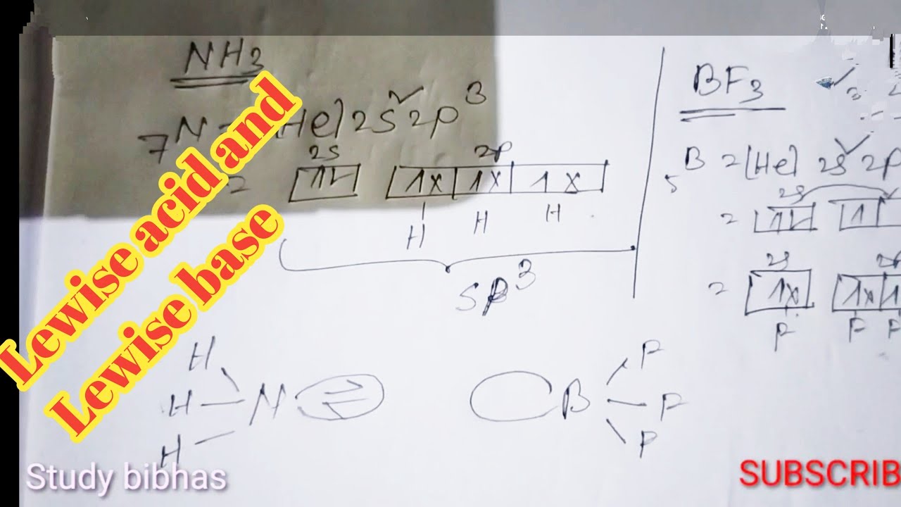nh3 and bf3 #nh3bf3 #lewisacid #lewisbase #covalentbond #dativebond # ...