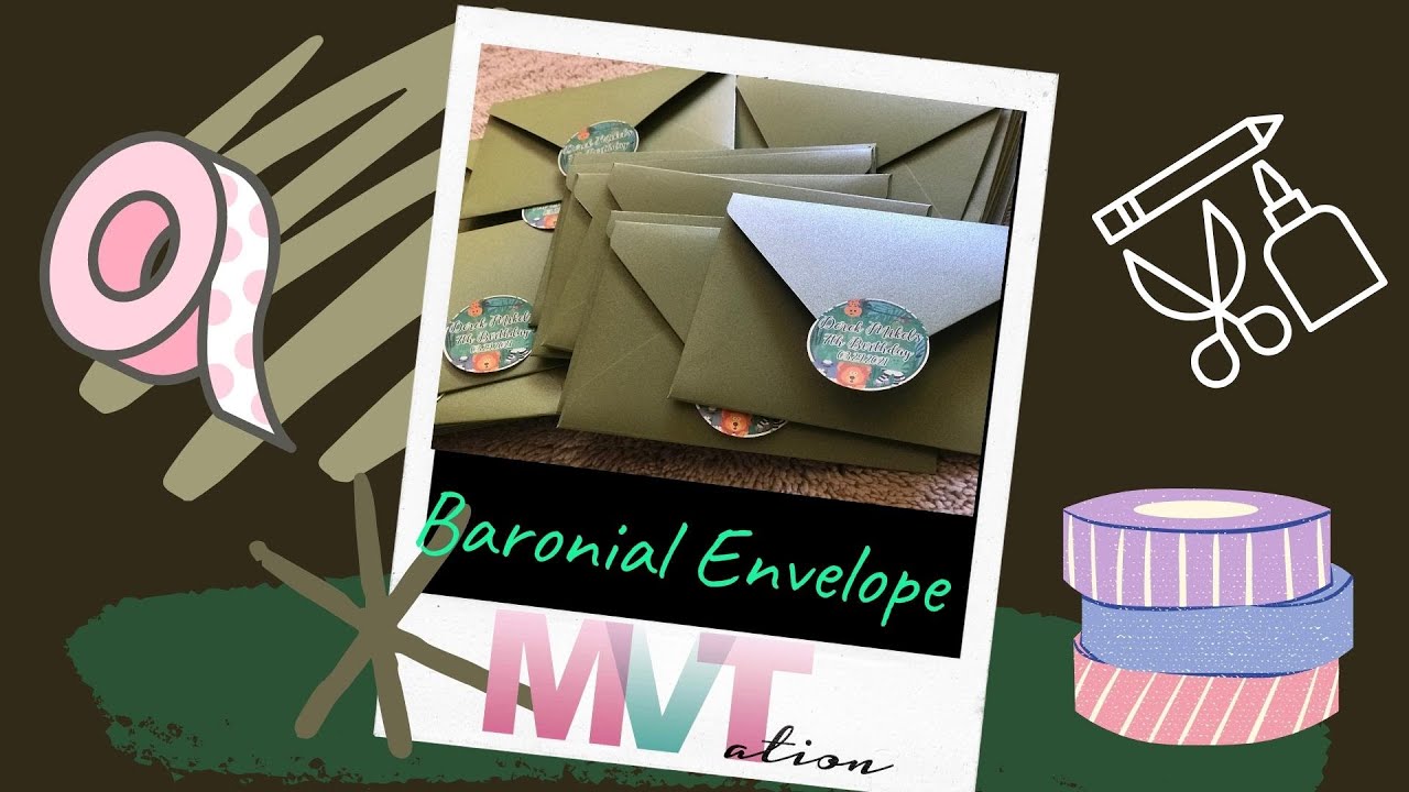 HOW TO MAKE A BARONIAL ENVELOPE (For Business and personal use) - YouTube