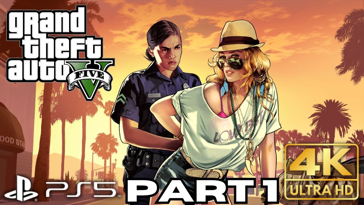 Grand Theft Auto V Gameplay Walkthrough Part 1 | PS5 PS4 | 4K HDR (No ...