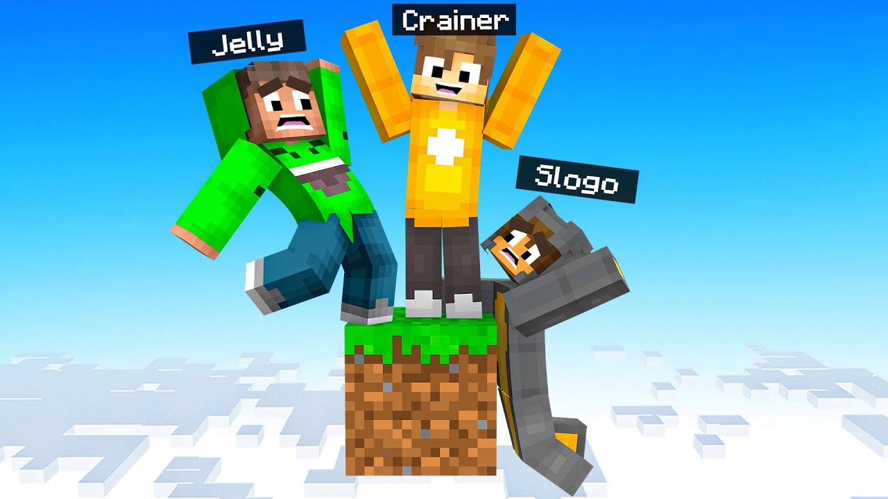 STAY On The Minecraft ONE BLOCK = WIN! (challenge) - YouTube