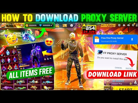 HOW TO DOWNLOAD PROXY SERVER IN FREE FIRE, HOW TO USE PROXY SERVER IN FREE FIRE, VIP PROXY SERVER