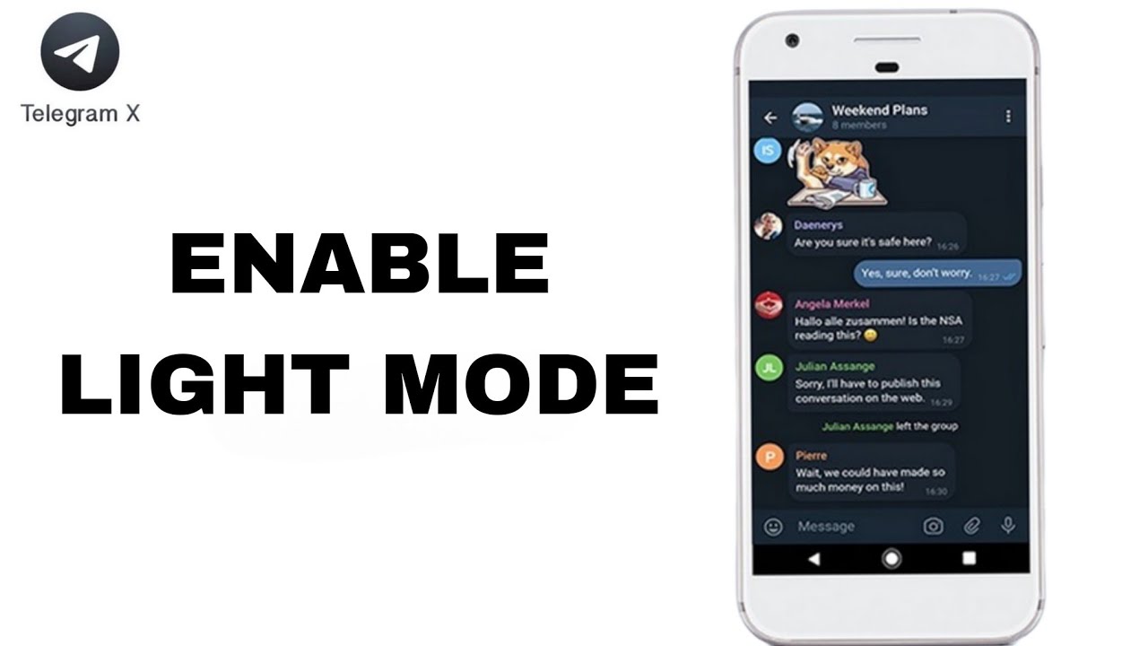 How To Enable Light Mode On Telegram X App - YouTube