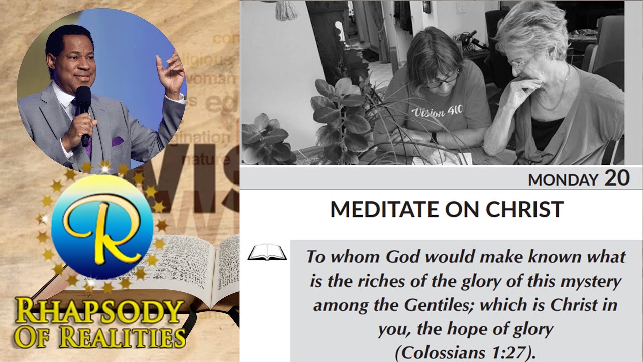 RHAPSODY OF REALITIES DEVOTIONAL, MONDAY 20TH JANUARY, MEDITATE ON ...
