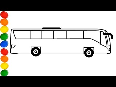 How To Draw A BUS || Easy Bus Drawing step by step - YouTube