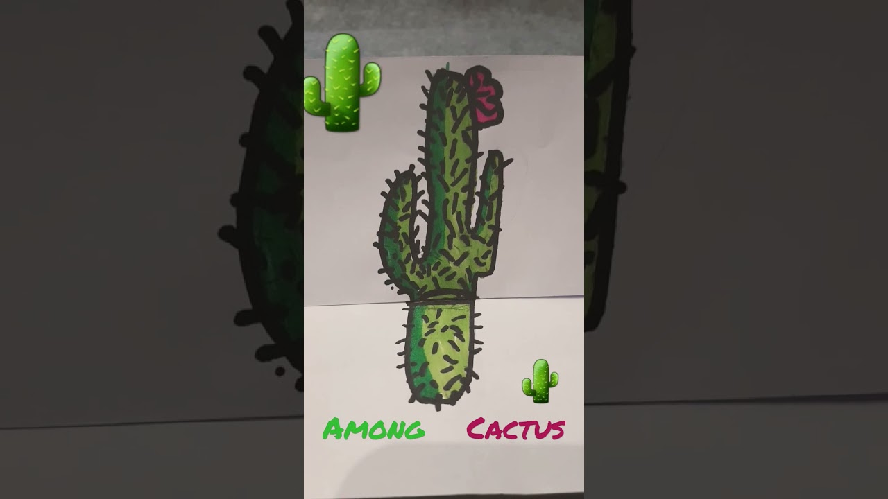 Among Us Cactus painting - YouTube