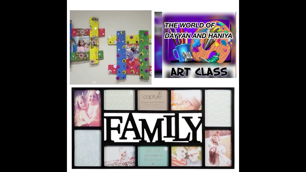 Easy photo frame making The world of dayyan and haniya - YouTube