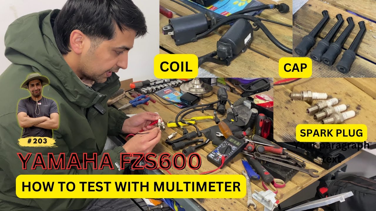 #203-How to test motorcycle Coils, Caps, Spark plugs with Multimeter ...